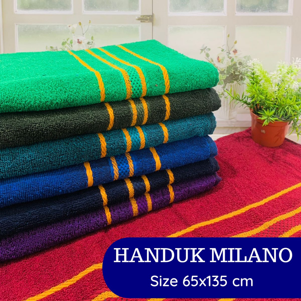 Jual SM Handuk Milano Jumbo Dewasa Ukuran 65x135 cm Handuk Mandi Bahan ...