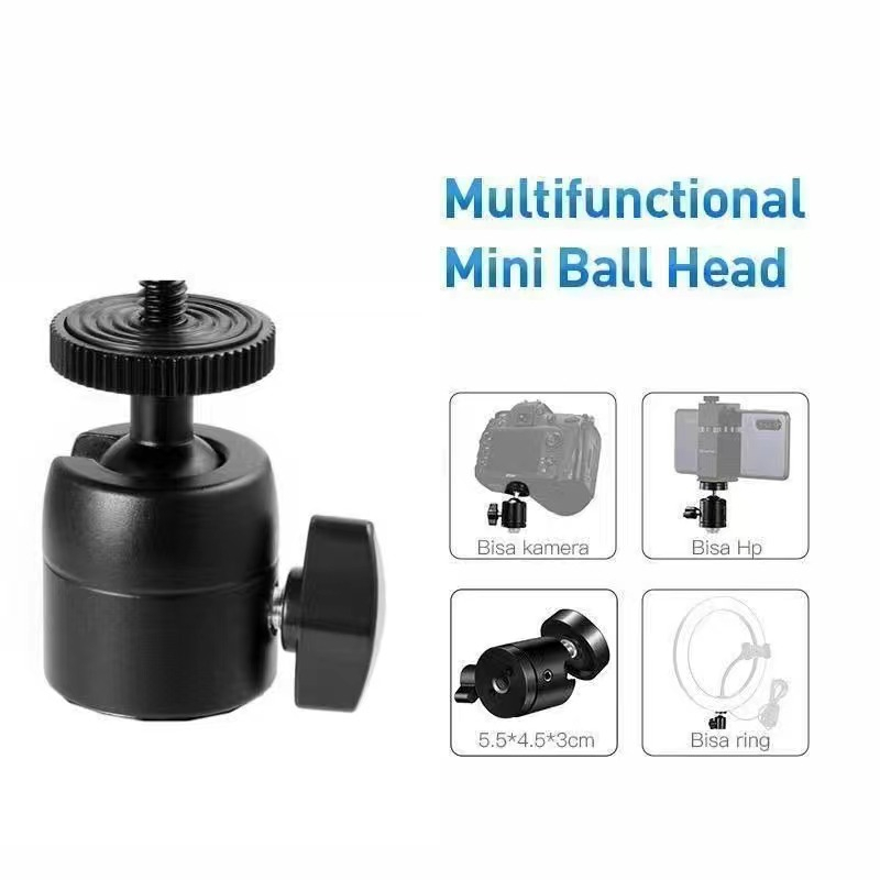 Jual Mini Ball Head - Ball Head Ringlight - Mini Ball Head Tripod ...