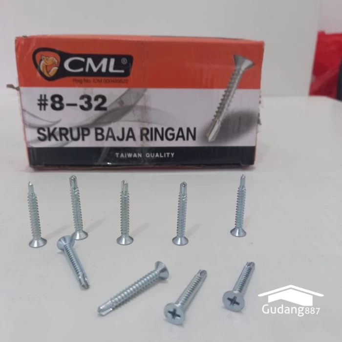 Jual Skrup Lisplank 3,2 cm Camel / Skrup Baja Ringan 100 / Skrup ...