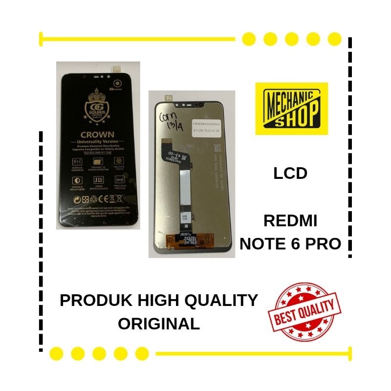 Jual LCD XIAOMI REDMI NOTE 6 PRO + TOUCH SCREEN ( BLACK ) | Shopee ...