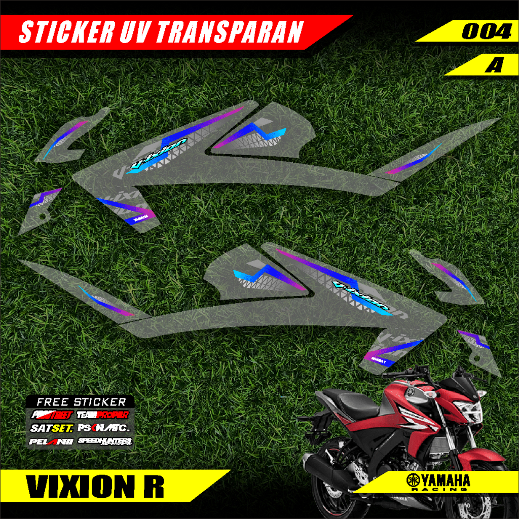 Jual STICKER STRIPING TRANSPARAN VIXION R DESAIN MINIMALIS KEREN ...
