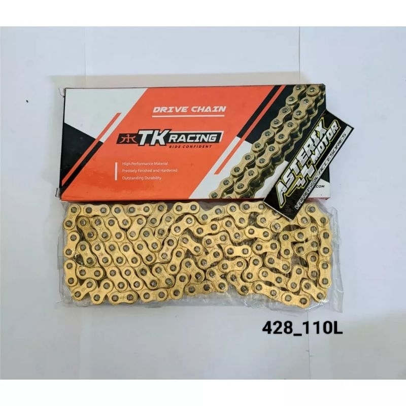 Jual Rante Rantai TK Racing Original 428HS 110L ,120L,130L,140L warna Gold | Shopee Indonesia