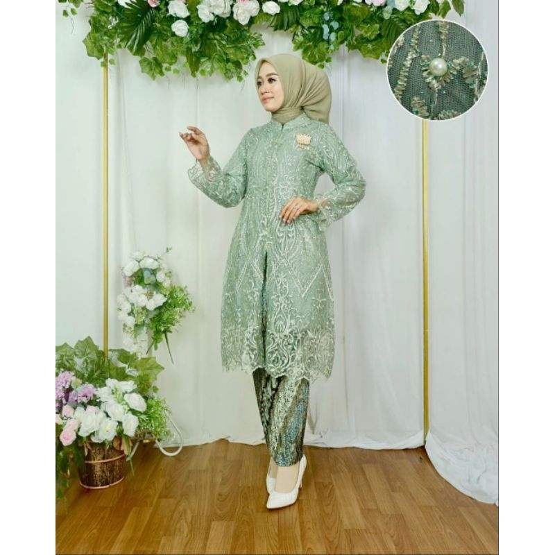 Jual Setelan Long Tunik Tara Kebaya / Kebaya Wisuda / Kebaya Pesta ...