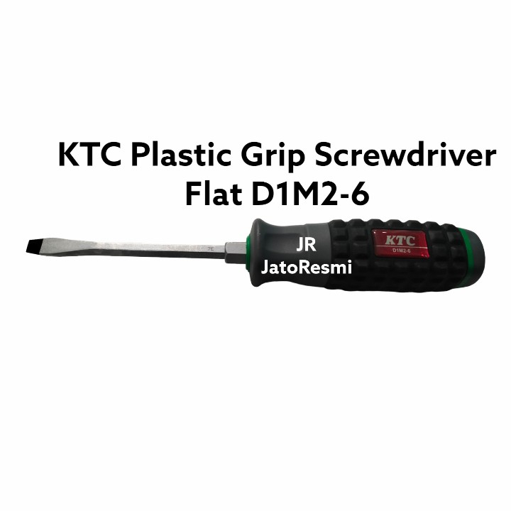 Jual KTC Plastic Grip Screwdriver Flat D1M2-6 Obeng Minus 4" KTC | Shopee Indonesia