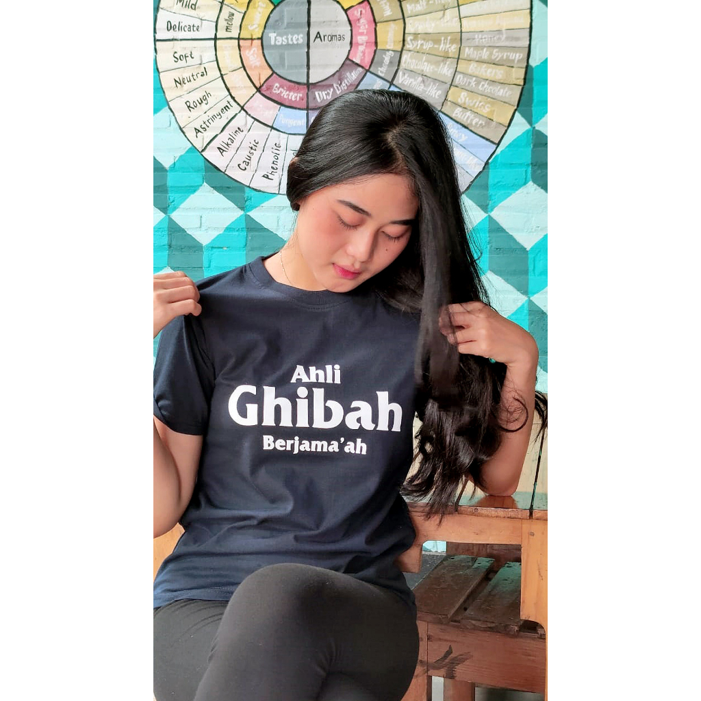 Jual Kaos AHLI GHIBAH BERJAMAAH Cotton Lengan Pendek dan Panjang Unisex ...