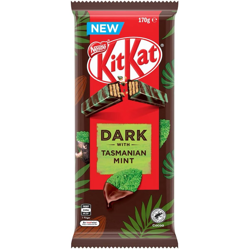 Jual Nestle Kitkat Dark With Tasmanian Mint Block 170g - Australia | Shopee Indonesia