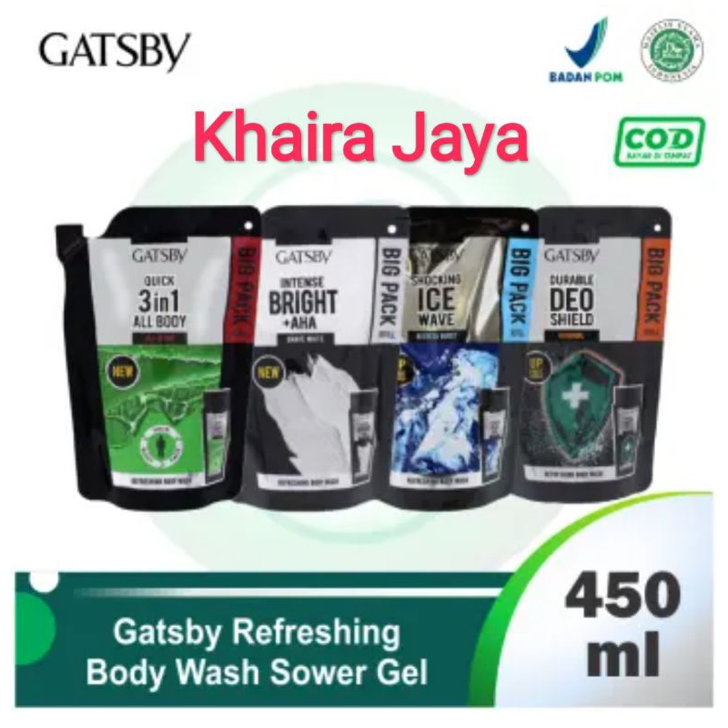 Jual Sabun Cair Gatsby Men Durable Deo Shield Original Ice Wave Bright ...