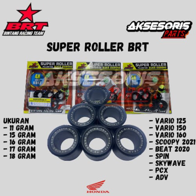 Jual Roller BRT 11 15 16 17 18 Vario 125 150 160 Genio Beat Deluxe PCX 150 160 ADV 150 160 ...