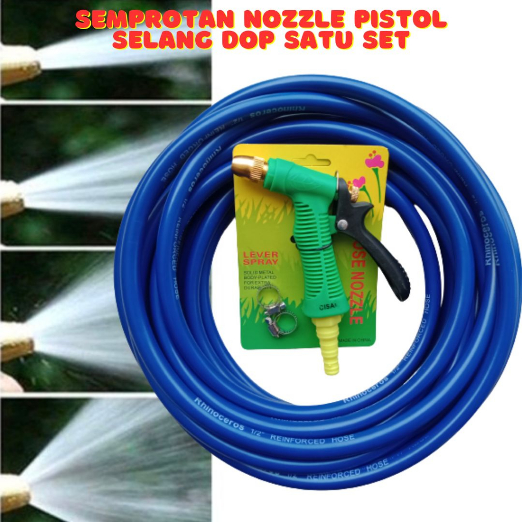 Jual Paket Semprotan Selang Warna Air Dop Hijau 5/8 1 Mm 3 Meter ...