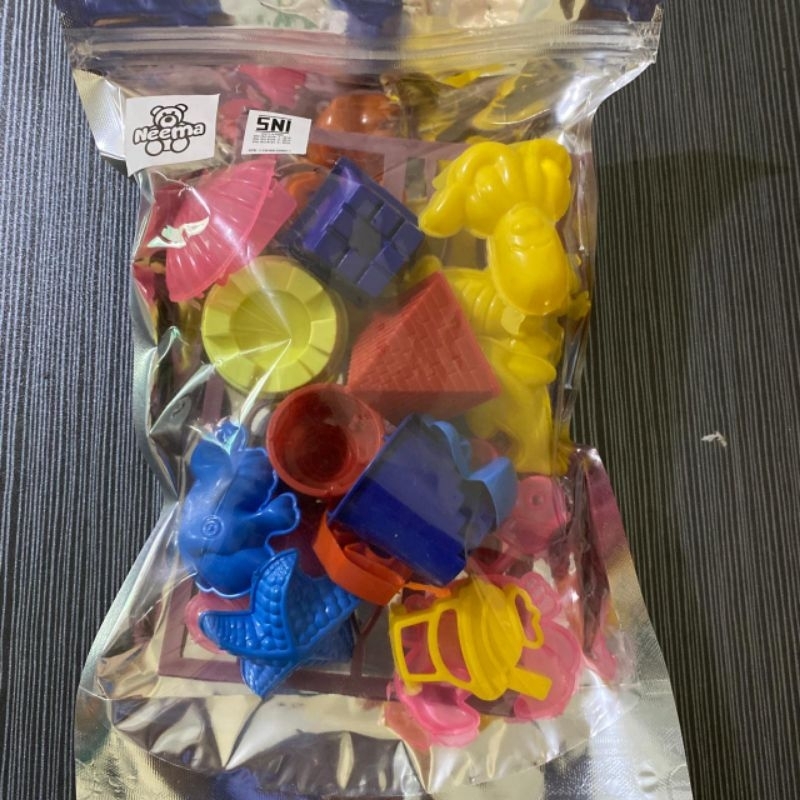Jual Cetakan Pasir Ajaib isi 25 pcs / slime clay | Shopee Indonesia