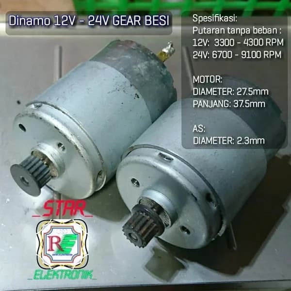 Jual Dinamo Mini Drill DC 12-24V Bor Grinder Generator Mini Dinamo Printer | Shopee Indonesia