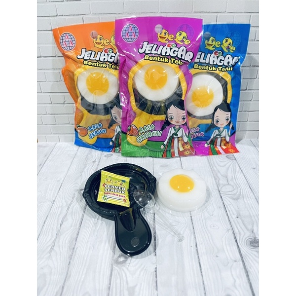 Jual 1 PAK JELLY TELUR CEPLOK / JELLY TELUR VIRAL / JELLYY TELUR BESAR ...