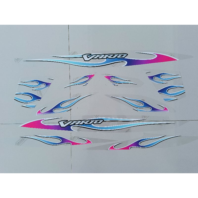 Jual Striping Sticker Vario 110 Lama Atau Vario 110 LED Transparan Custom List Api Rainbow ...