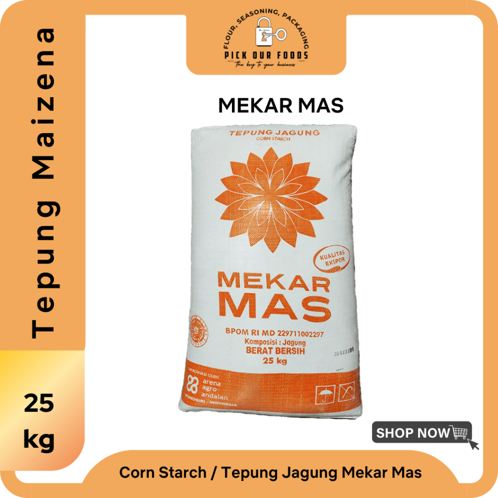 Jual Tepung Maizena 25 kg / Corn Starch mekar mas / Tepung Maizena 1 ...