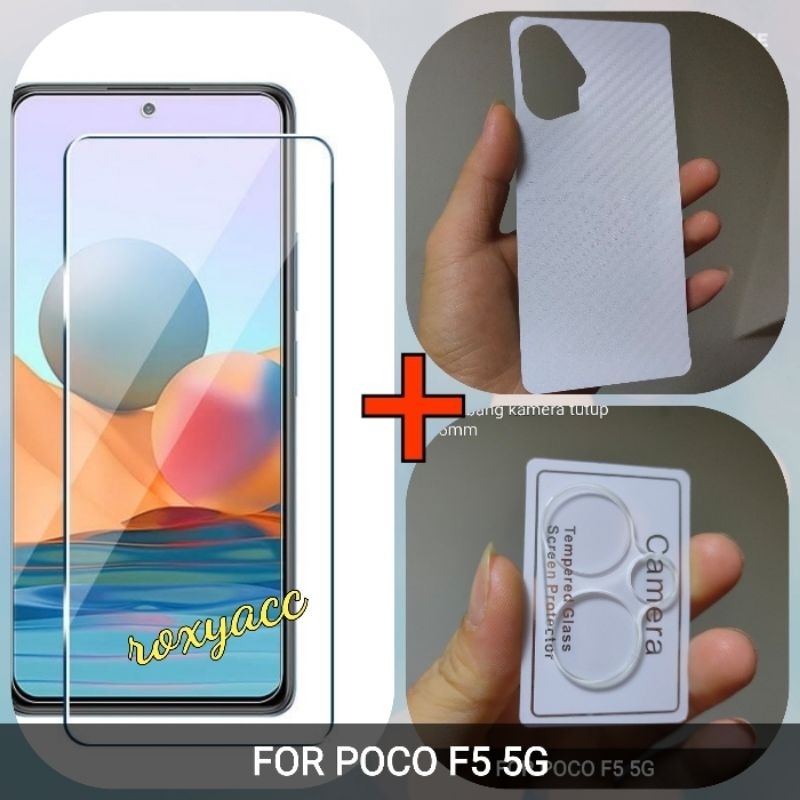 Jual POCO F5 5G TEMPERED GLASS BENING NO BORDER + LENSA KAMERA ...