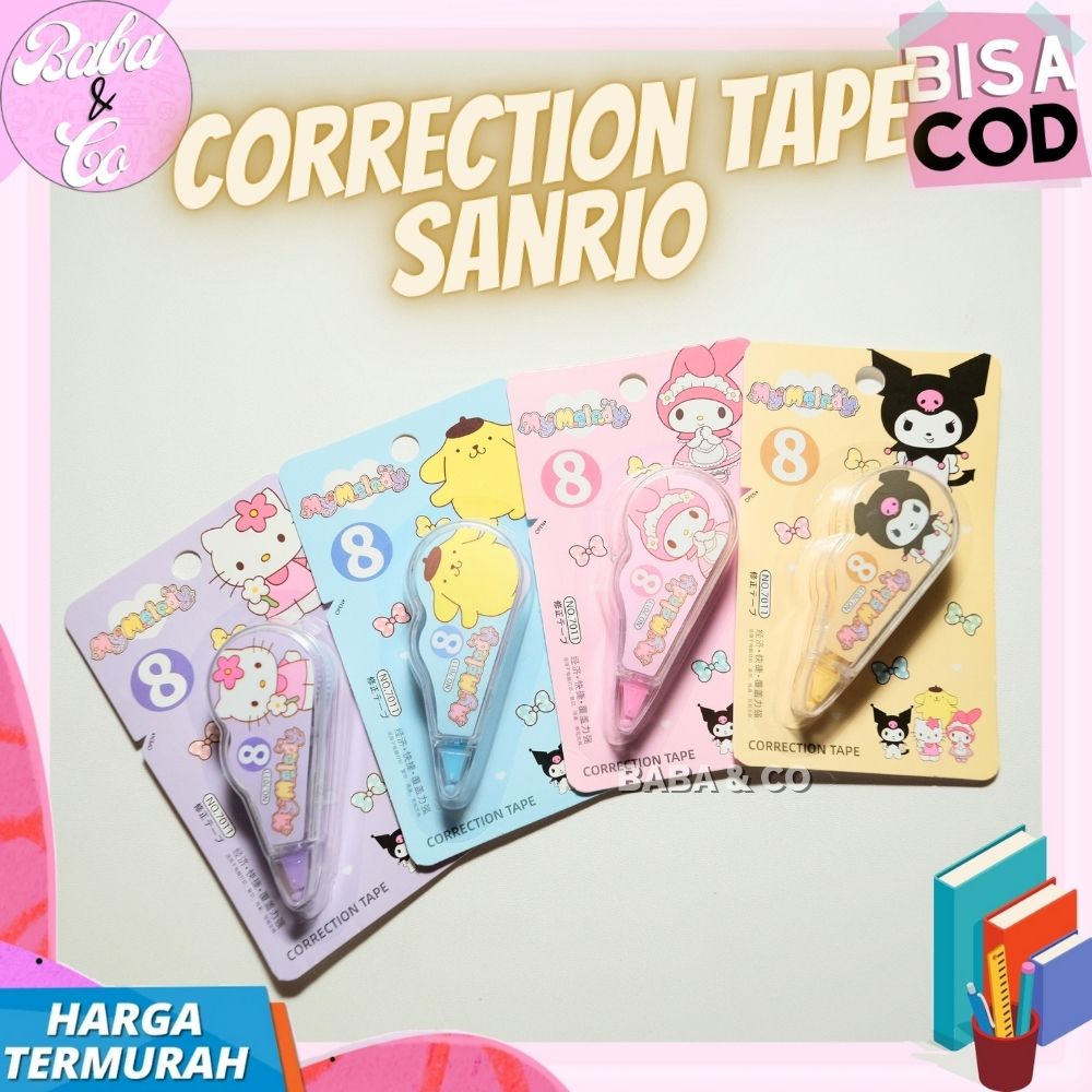 Jual CORRECTION TAPE SANRIO TIP EX KERING ROLL SANRIO LUCU UNIK IMUT ...