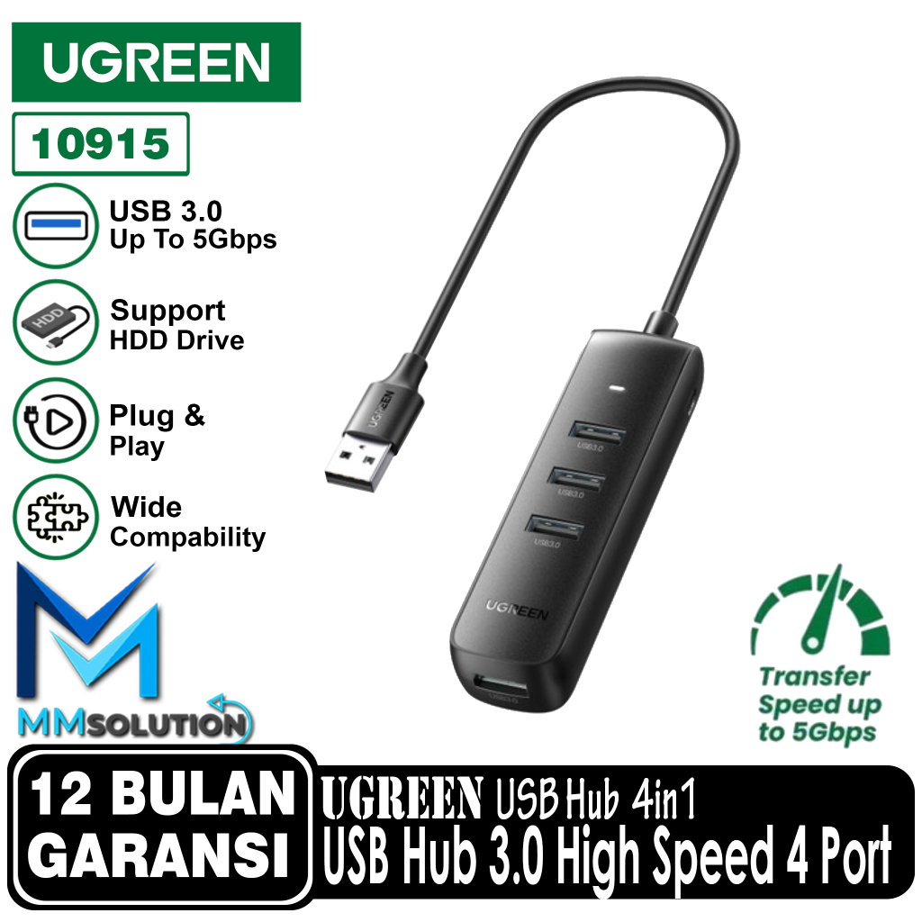 Jual UGREEN USB Hub USB To USB 3.0 Super Speed Up To 5Gbps | Shopee ...