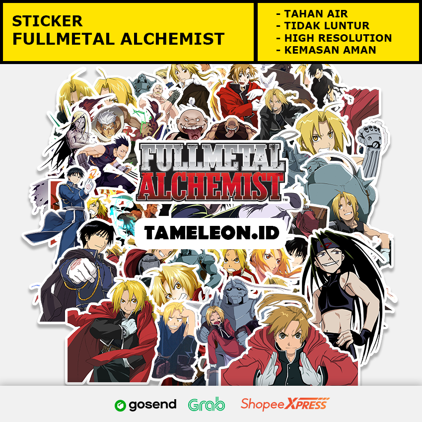 Jual Sticker Anime,Fullmetal Alchemist, Sticker Handphone Sticker ...