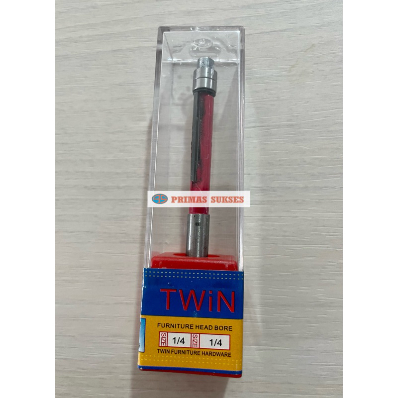 Jual Mata Router 6MM Straight Flush Trimmer Bit Roda Double Bearing 1/4 ...