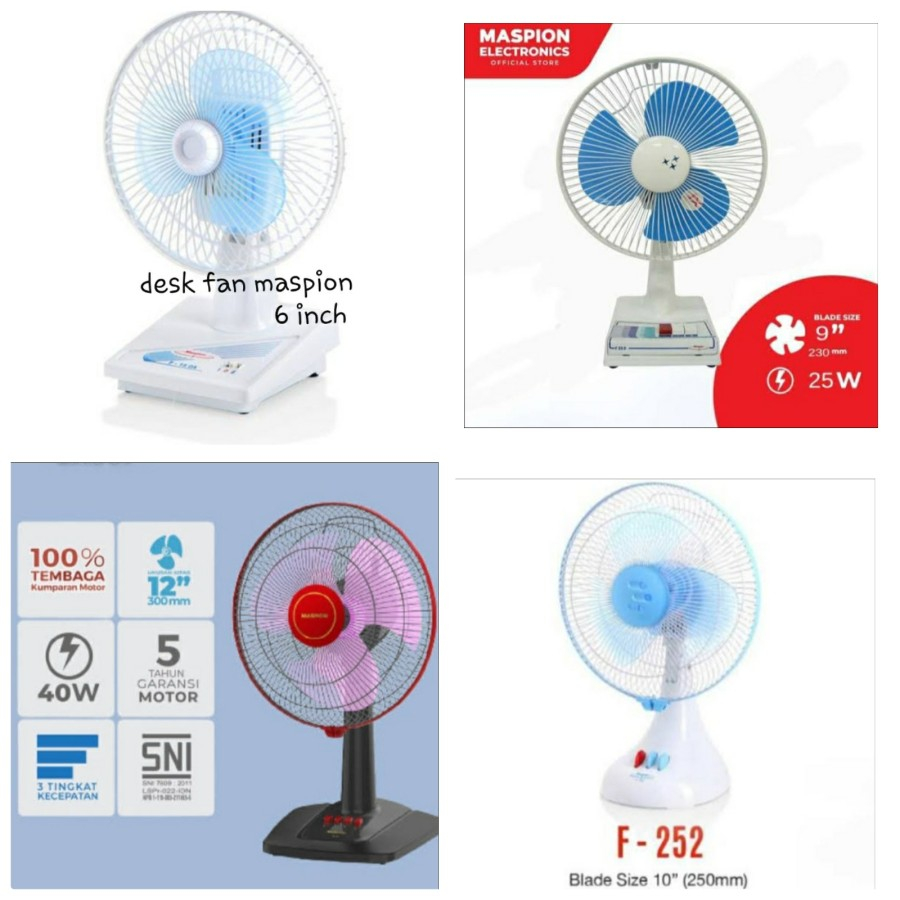 Jual Kipas Angin Meja Duduk MASPION / Desk Fan 7 inch SNI Garansi - 7 ...