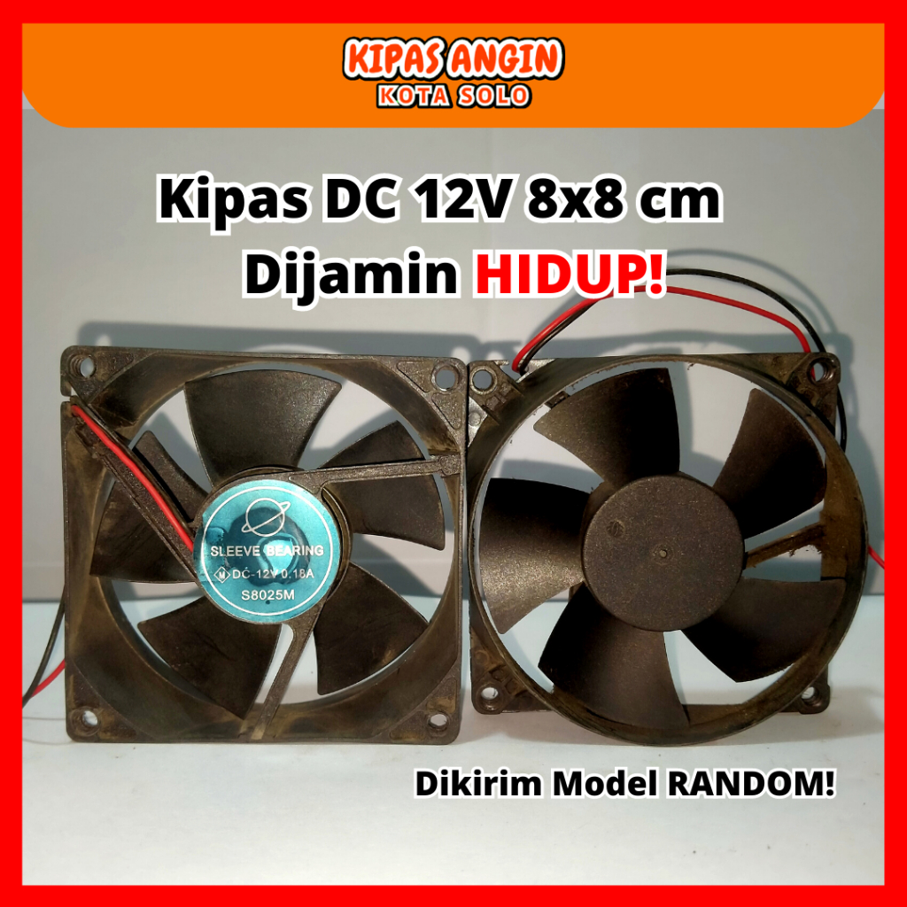 Jual Kipas Murah DC 12V 8x8cm Bulet Dijamin Hidup Bekas Fan Cabut Psu Kipas Fan.Termurah.GROSIR ...