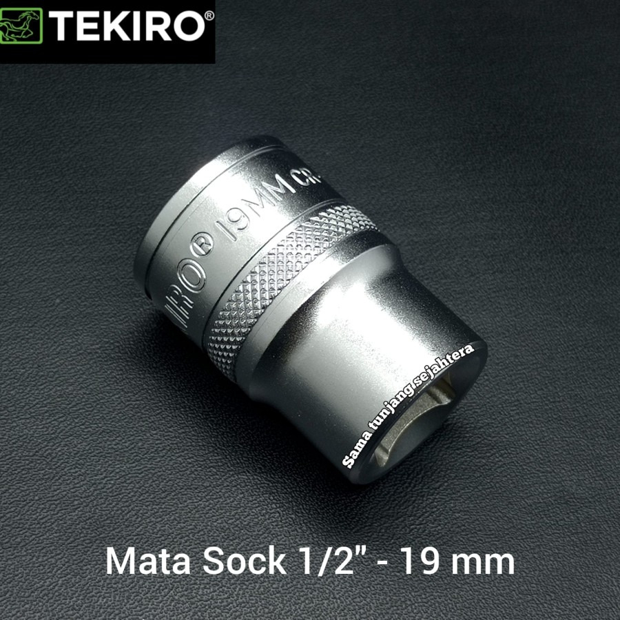 Jual TEKIRO MATA SOCK SQ 1/2" 19 MM - KUNCI SOK HAND SOCKET 19MM | Shopee Indonesia