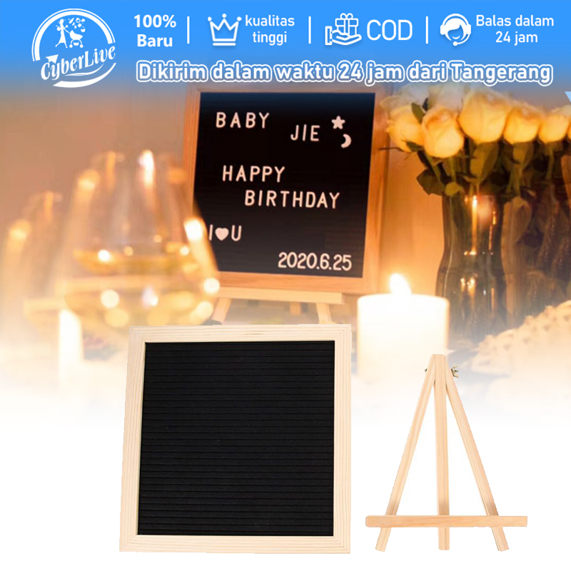 Jual 25cm Felt Letter Board Set Letter Board Baby Newborn Papan Nama ...