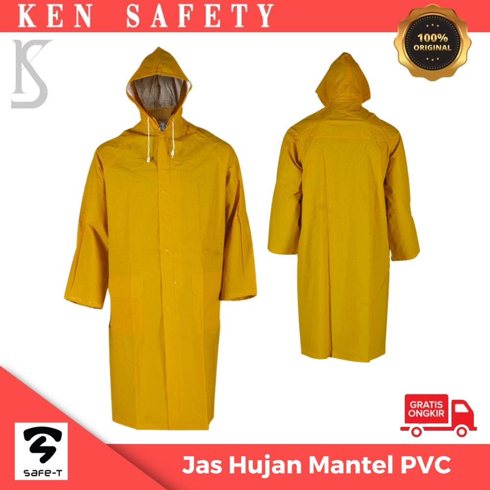 Jual Jas Hujan Mantel PVC Safety Kuning SAFE-T Original | Shopee Indonesia