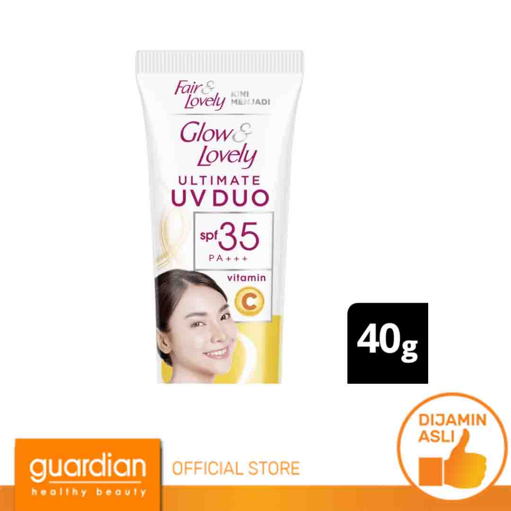 Jual GLOW & LOVELY Ultimate UV Duo Krim Vitamin C SPF35 PA+++ 40g | Shopee Indonesia