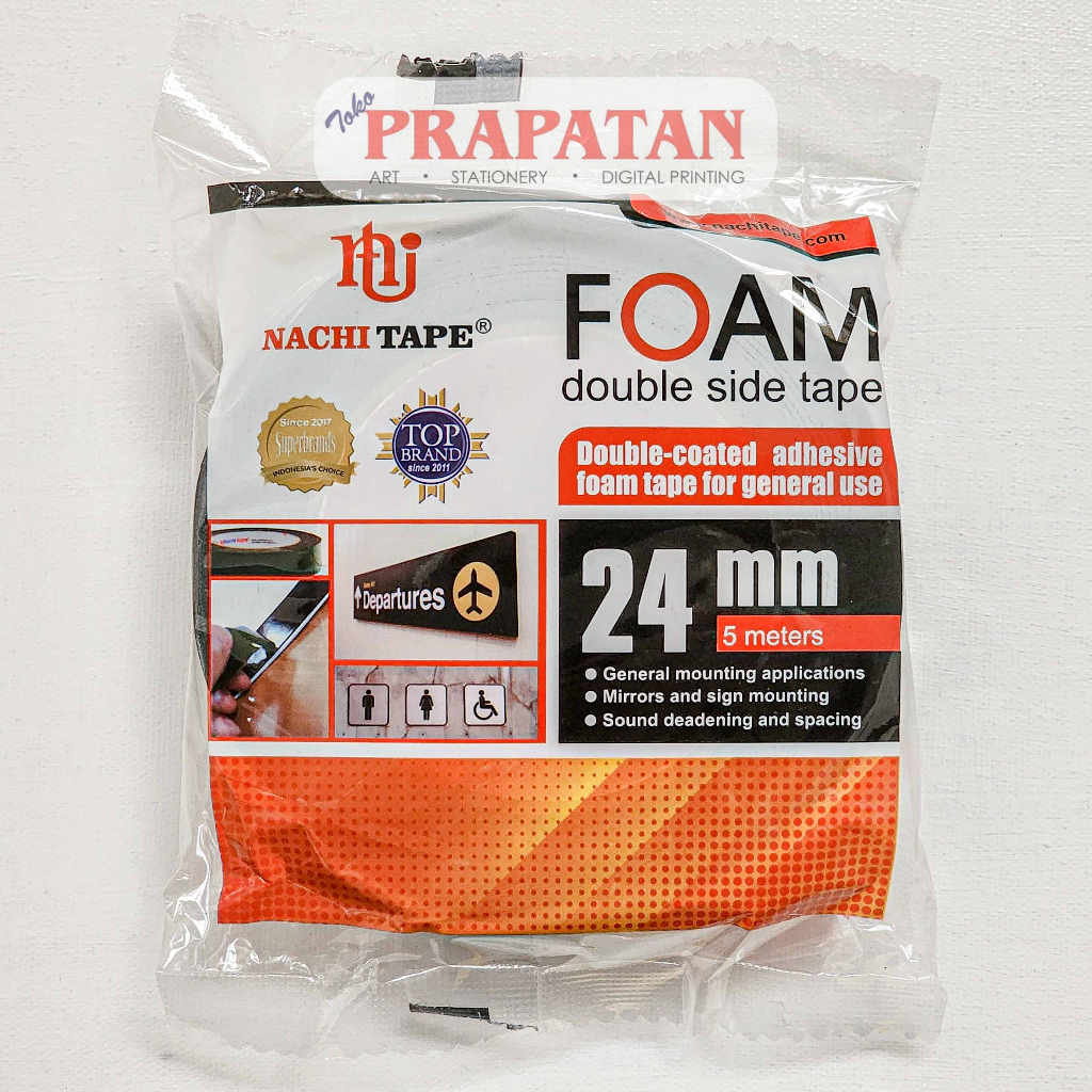 Jual Nachi Foam Double Tape 24mm x 5m | Perekat Dua Sisi | Selotip | Shopee Indonesia
