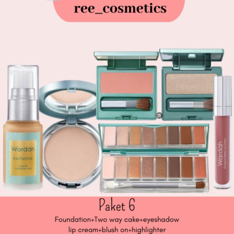 Jual Wardah Exclusive Paket Make Up Lengkap | Paket Seserahan Make Up 1 ...