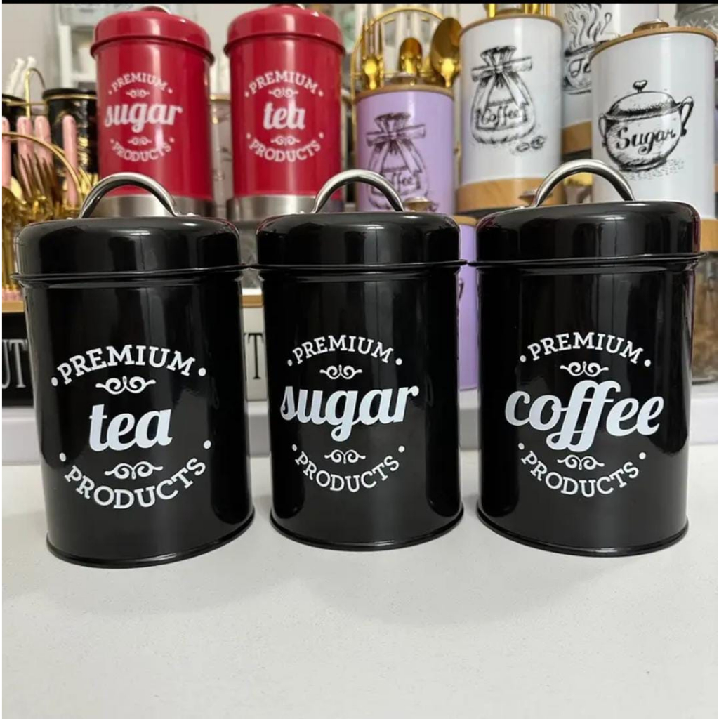 Jual Canister Set Wadah Kopi Gula Teh / Toples Gula Kopi Teh Estetik ...