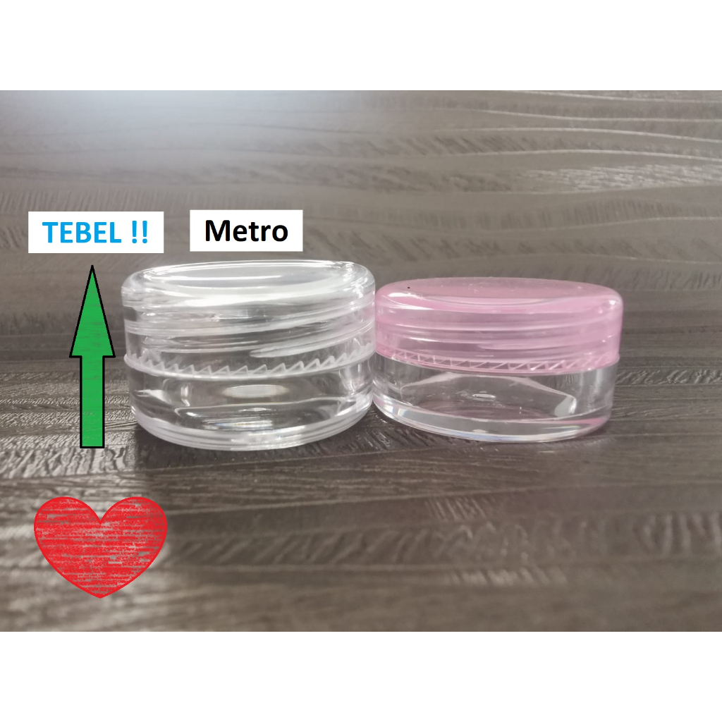 Jual GRATIS PACKING - Pot ps Cream jar 5 5gr gr 5gram gram Bulat BENING ...