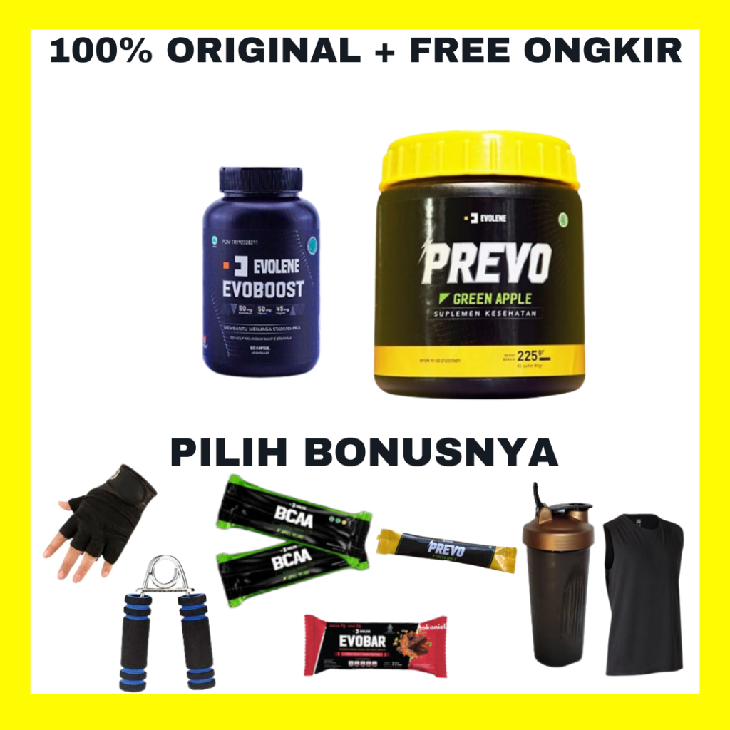 Jual Prevo / EvoBoost Pre Workout Testo Booster Evolene 1 Box 45 ...