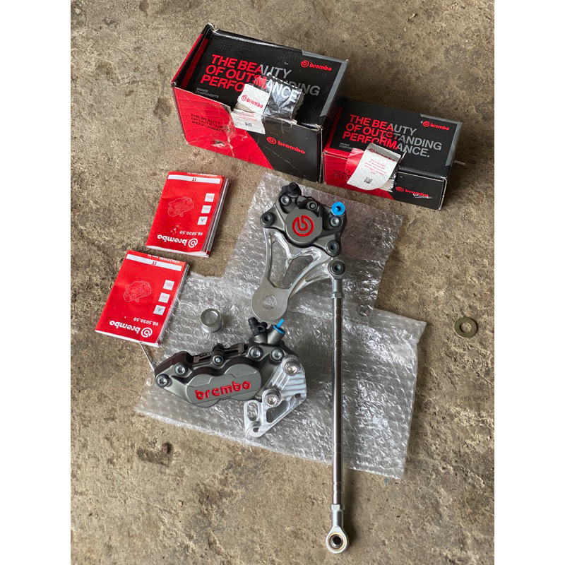 Jual kaliper brembo original 4p dan 2p spaket buat ninja r ss rr set braket tinggal pasang ...