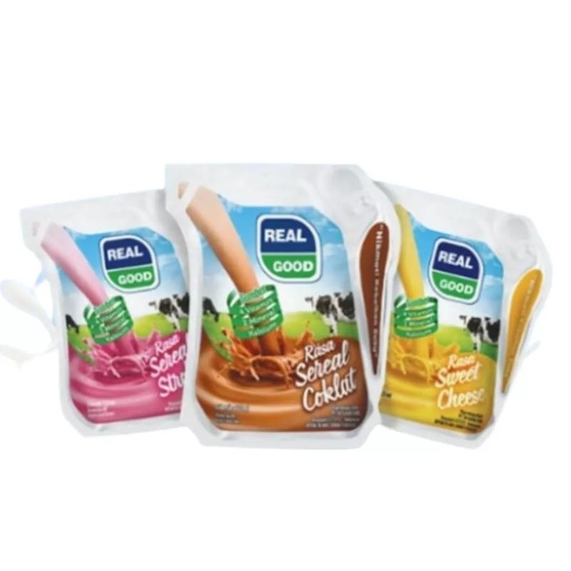Jual Susu Real Good Uht Pouch / Teko 125ml | Shopee Indonesia