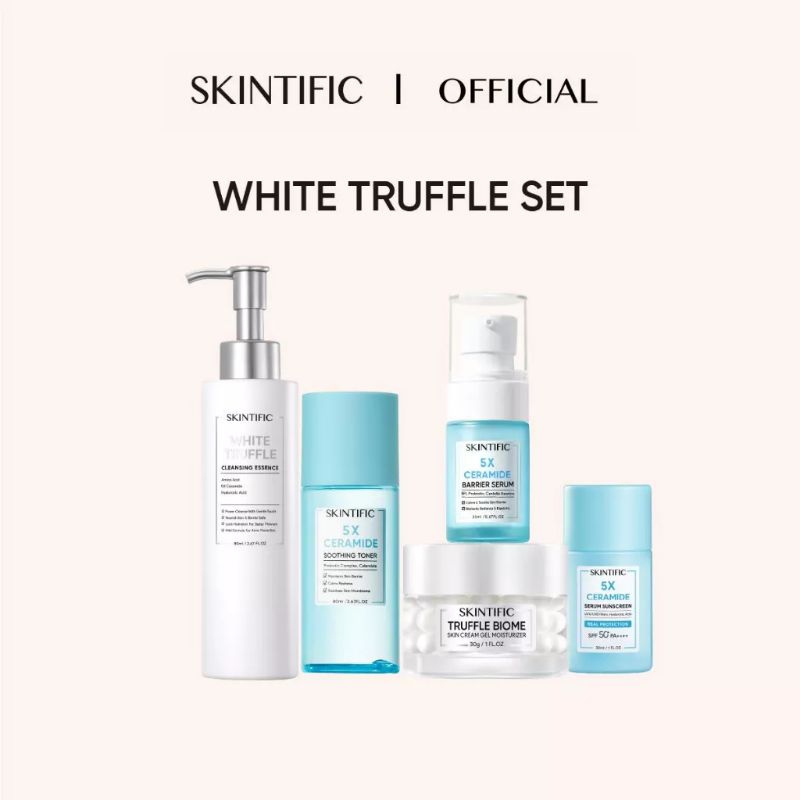 Jual SKINTIFIC 5 pcs - WHITE TRUFFLE SET / BIOME HYDRATING SET ...