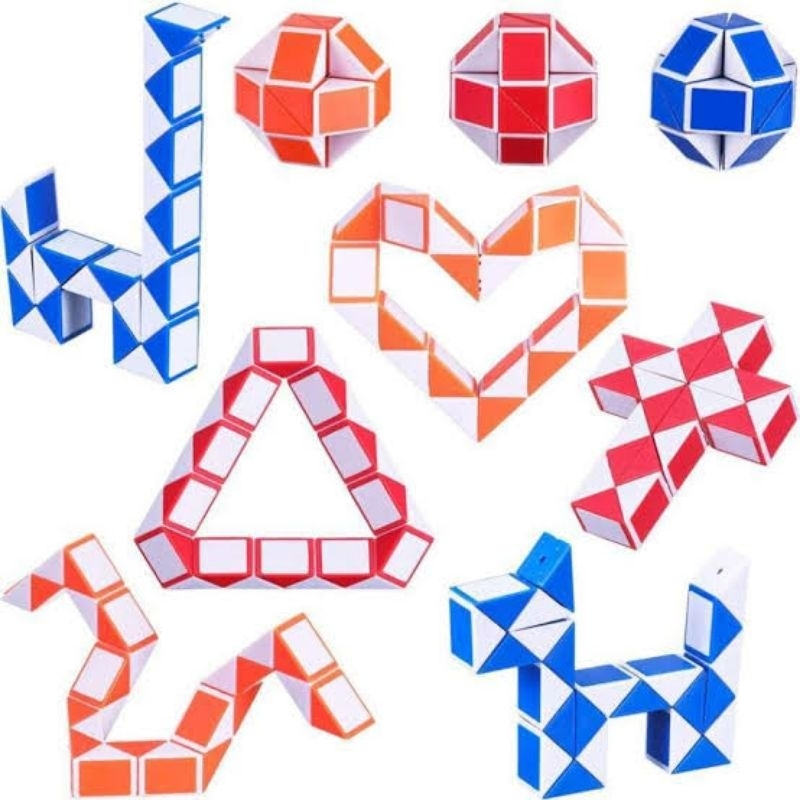 Jual mainan terbaru rubik ular/rubik panjang isi 2 pcs | Shopee Indonesia