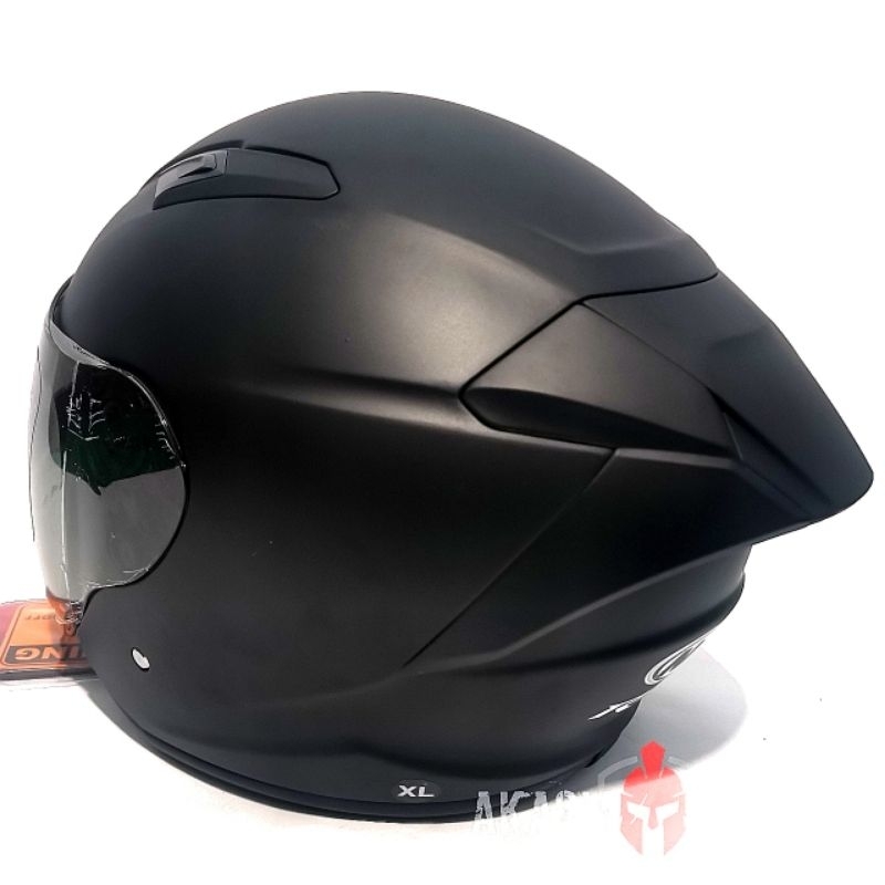 Jual NHK | HELM R1 ELITE HITAM DOFF | HELMET NHK HALF FACE ORIGINAL ...