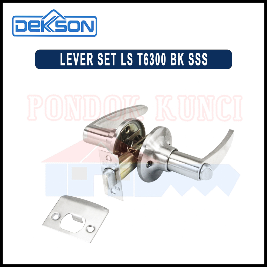 Jual Kunci Pintu Toilet Dekkson Lever Set LS T6300 BK SSS Dekson Handle ...