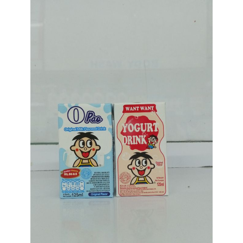 Jual WANT WANT mlik drink o Pao 125ml uht original dan yogurt | Shopee ...