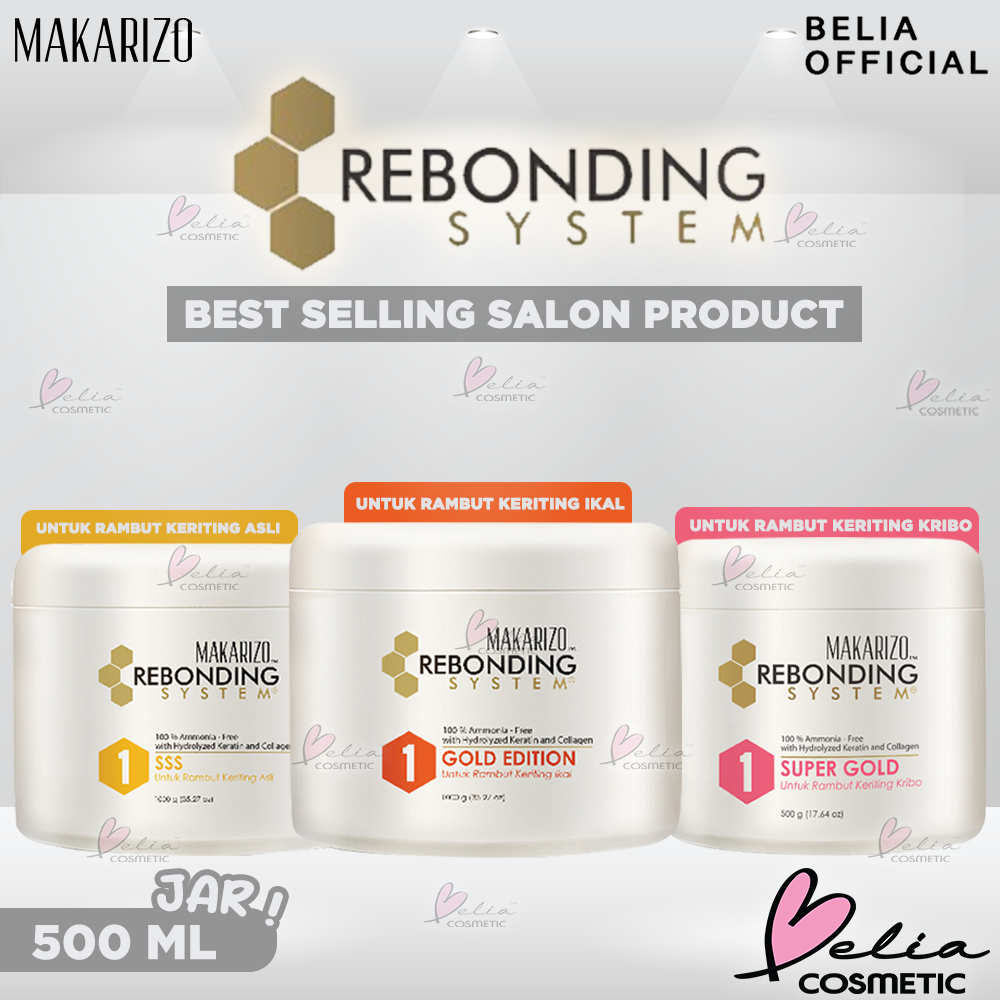 Jual BELIA Makarizo Professional Rebonding System Straightening Cream ...