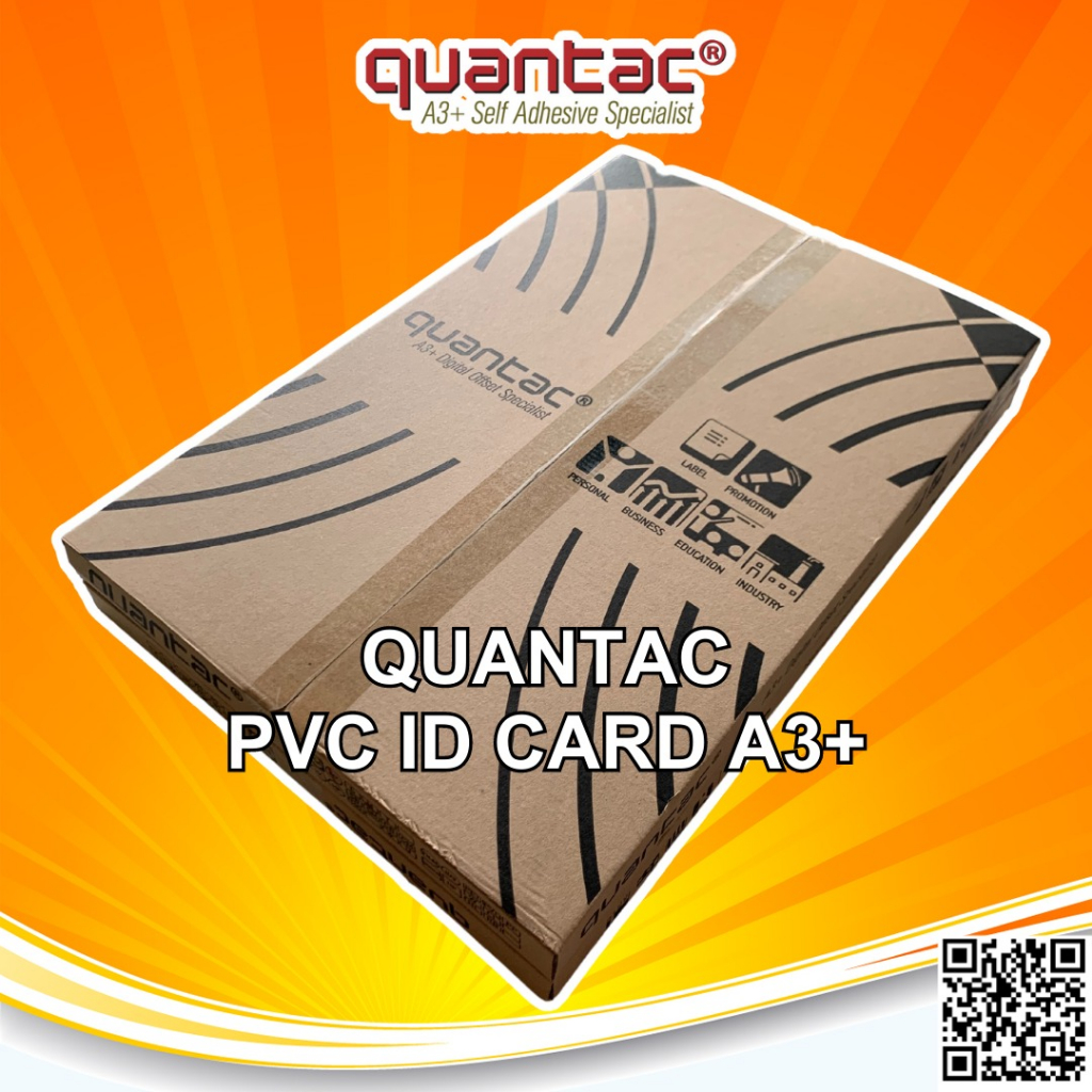 Jual Quantac PVC Card Print Laser Toner A3+ ID Card 3 Layers 25 Set PET ...