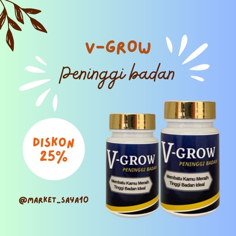 Jual [ Cod ] V Grow Kapsul Peninggi Badan Alami Herbal Dan Ampuh