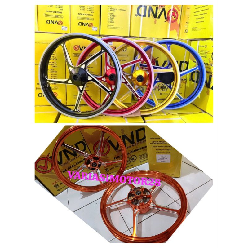 Jual VELG VND AK55 AK 55 YAMAHA MX KING ORANGE GOLD BIRU MERAH HITAM PINK UNGU VIOLET | Shopee ...