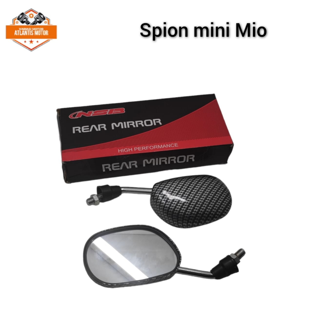 Jual Spion Mio Tangkai Chrome Carbon Tangkai Panjang Plus Adaptor ...
