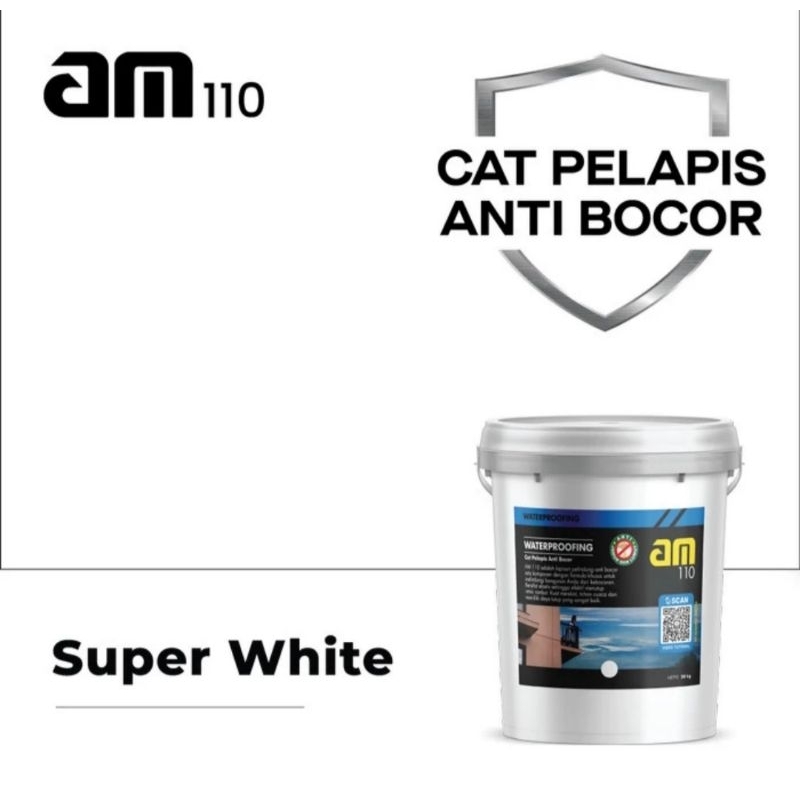 Jual AM 110 Cat Waterproofing Pelapis Anti Bocor 20kg (Super White ...