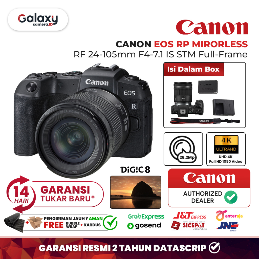 Jual Canon EOS RP Kit RF 24-105mm F/4-7.1 IS STM | Shopee Indonesia