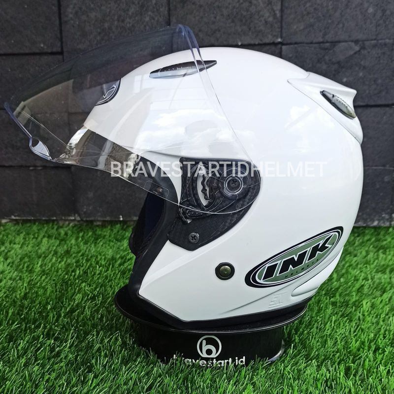 Jual HELM CENTRO BAHAN ABS FREE STIKER FREE BOX PACKING | Shopee Indonesia