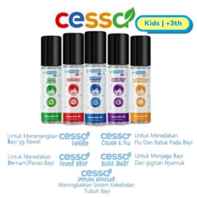 Jual Cessa Kids Essential Oil 8ml Pereda Batuk Pilek Anak 3 Tahun Keatas | Shopee Indonesia